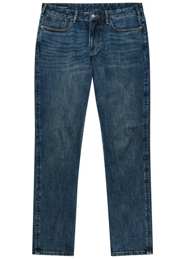 Emporio Armani J06 Slim-leg Jeans - Blue