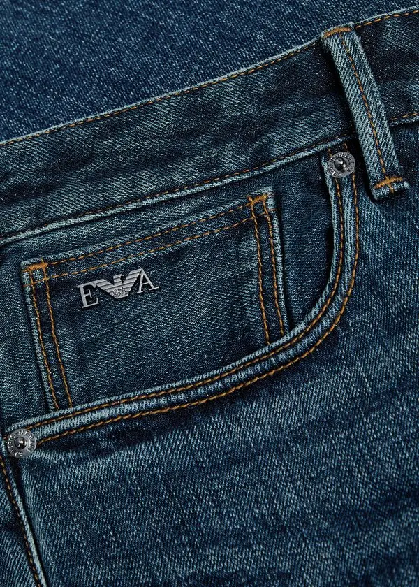 Emporio Armani J06 Slim-leg Jeans - Blue