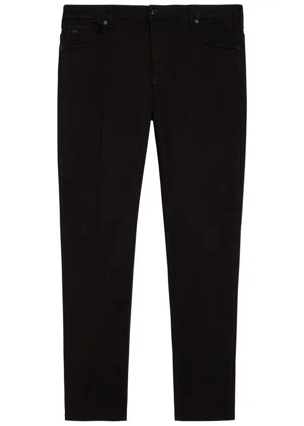 Emporio Armani Slim-leg Jeans - Black