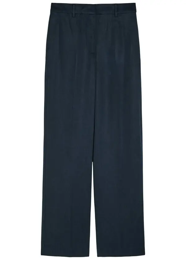 REFORMATION Gisele Straight-leg Trousers - Navy