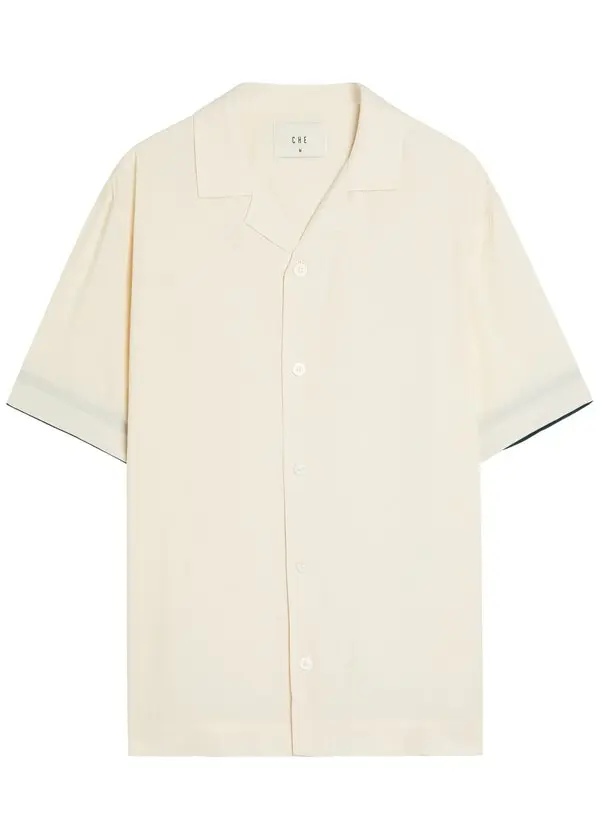 CHE Valbonne Stripe-trimmed Shirt - Ivory