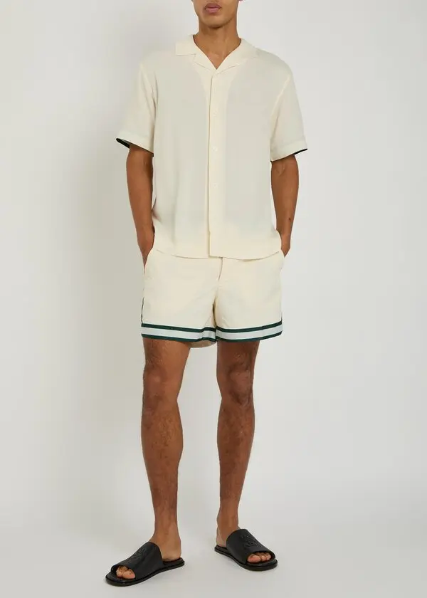 CHE Valbonne Stripe-trimmed Shirt - Ivory