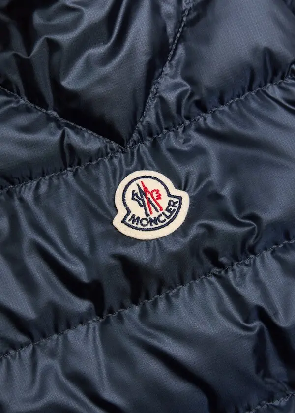 Moncler Rigel Biker Quilted Nylon Jacket - Navy