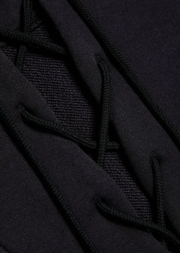 LITERARY SPORT Lace-up Cotton Sweatshirt