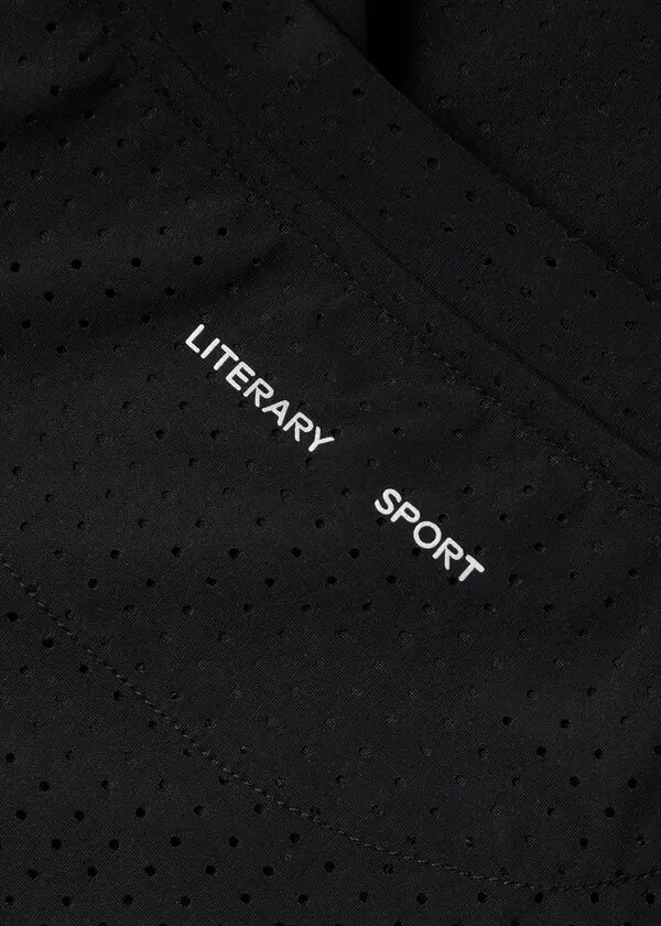 Literary Sport Magda Perforated Stretch-jersey T-shirt