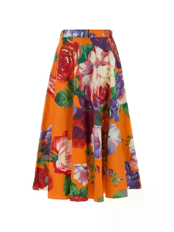 Moschino Printed Midi Skirt - Neutri