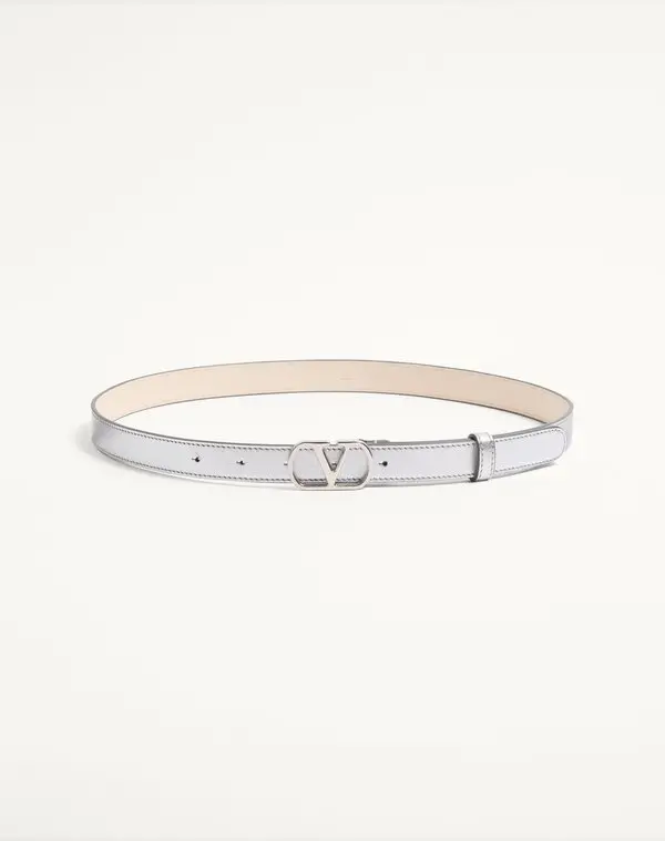 Valentino Garavani Vlogo Signature Belt - Silver