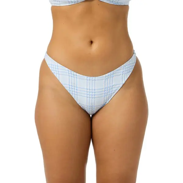O'Neill Catamaran Plaid Bikini Bottoms - Azurine