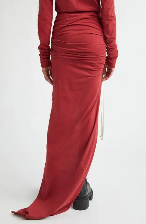 Moncler Draped Jersey Skirt - Red