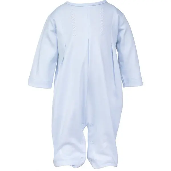 CUCLIE Layette Long Sleeve One-piece - Light Blue