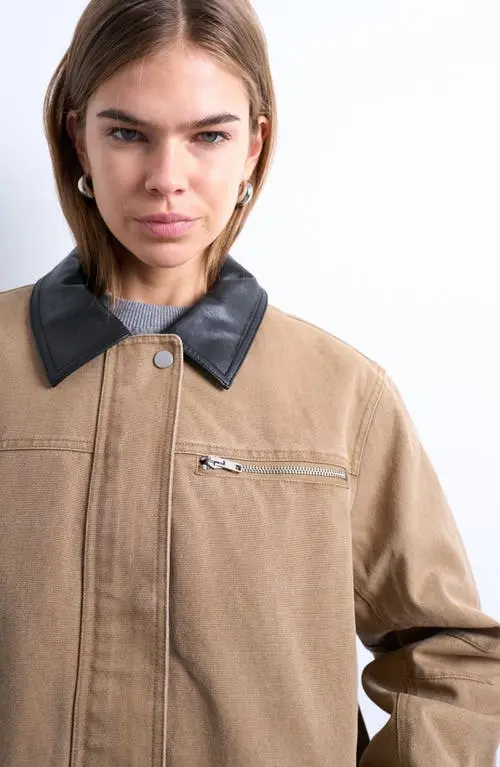 Topshop Zip Through Barn Jacket