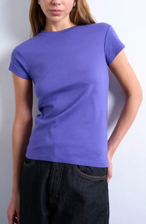 Topshop Cotton T-shirt - Purple