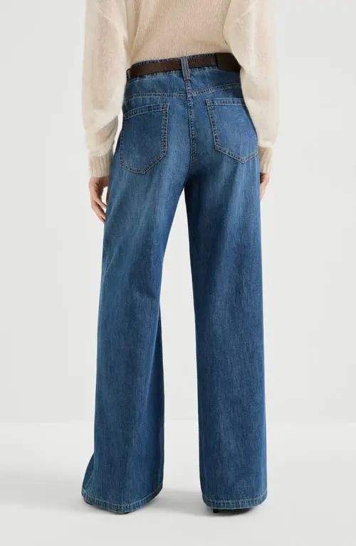 Brunello Cucinelli Baggy Trousers - Denim