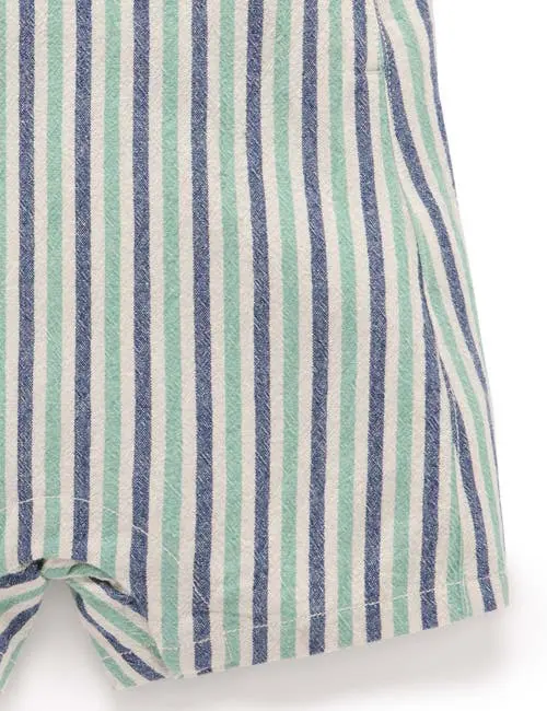 PUREBABY Striped Overalls