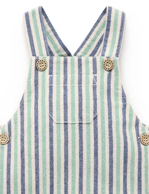 PUREBABY Striped Overalls