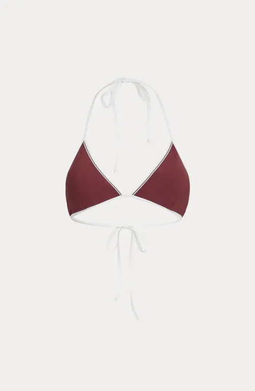 Brunello Cucinelli Bikini Bottom With Monili - Bordeaux