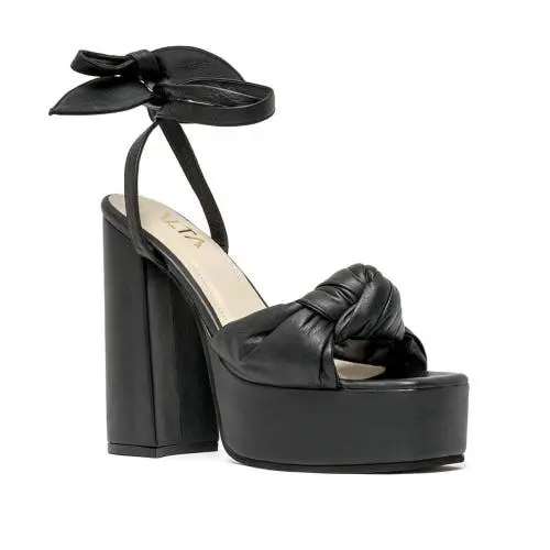 ALTA Platform Sandals With Knotted Detailing - Black