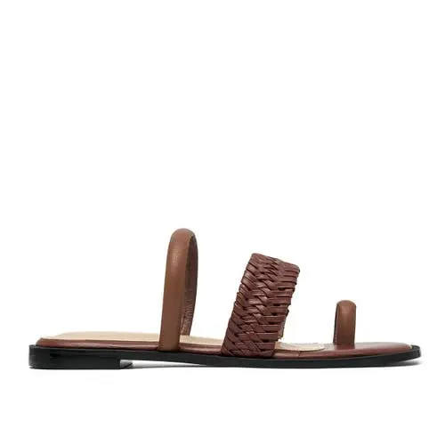 ALTA Allegra Leather Sandals - Cognac