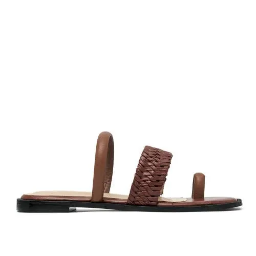 ALTA Allegra Leather Sandals - Cognac