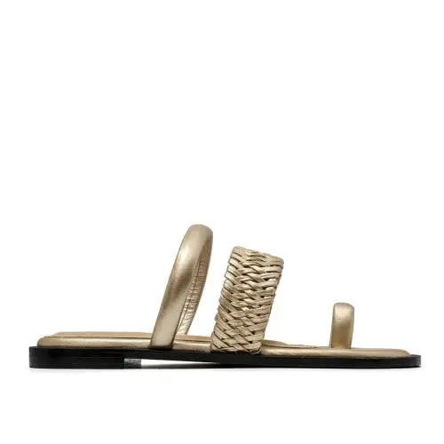 ALTA Allegra Leather Sandals - Gold
