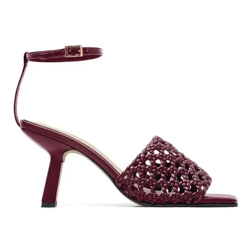 ALTA Francca Woven Sandals - Wine