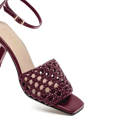 ALTA Francca Woven Sandals - Wine