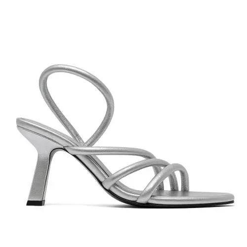 ALTA Ophelinna Strappy High Heel Sandals - Silver