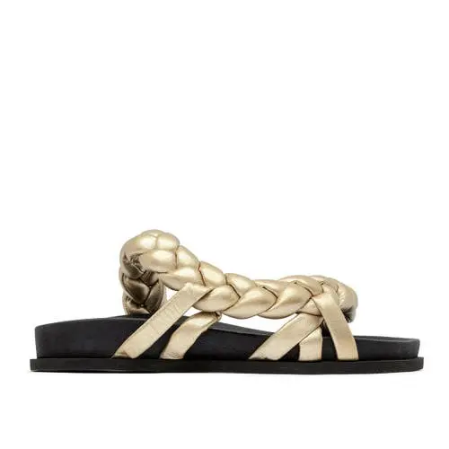 ALTA Corinna Braided Sandals - Gold