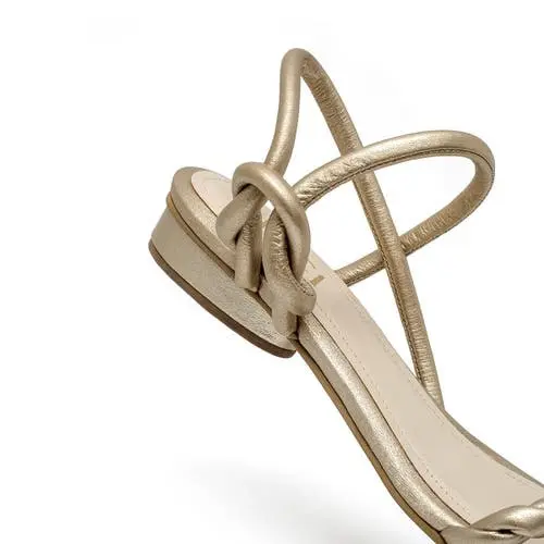 ALTA Stella Leather Sandals - Gold