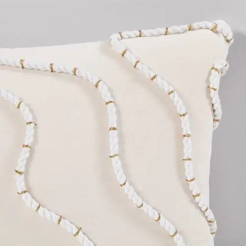 LUSH DECOR Yara Cotton Pillow Cover