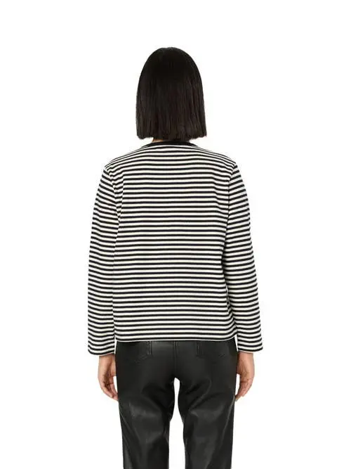 Gerard Darel Hulia Striped Long Sleeve Top