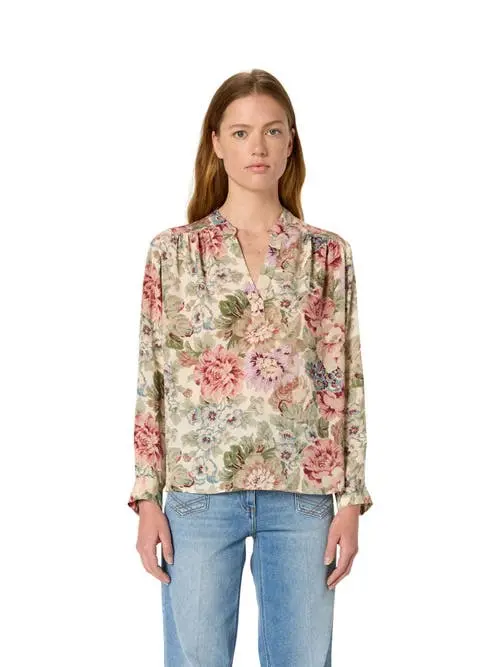 Gerard Darel Armande Floral Print Blouse