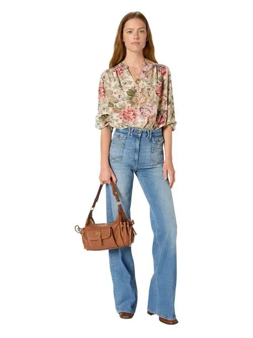 Gerard Darel Armande Floral Print Blouse