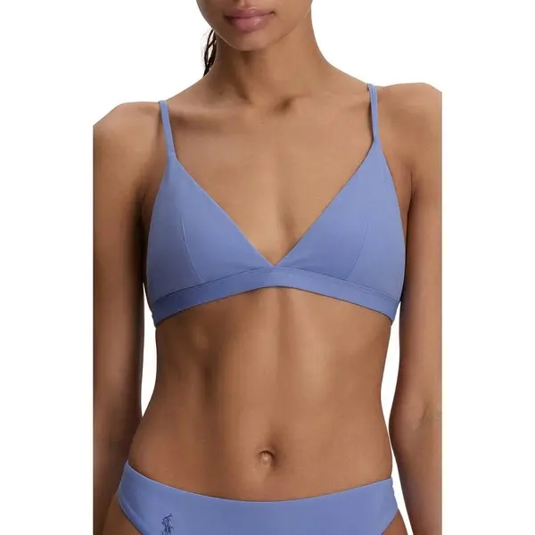Polo Ralph Lauren Triangle Bikini Top - Blue Mist
