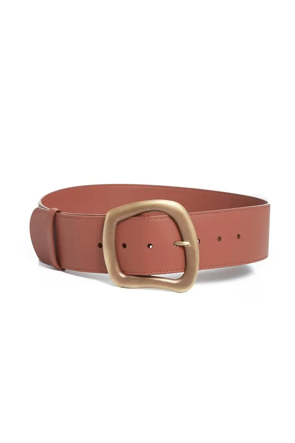 Gabriela Hearst Large Simone Leather Belt - Cognac