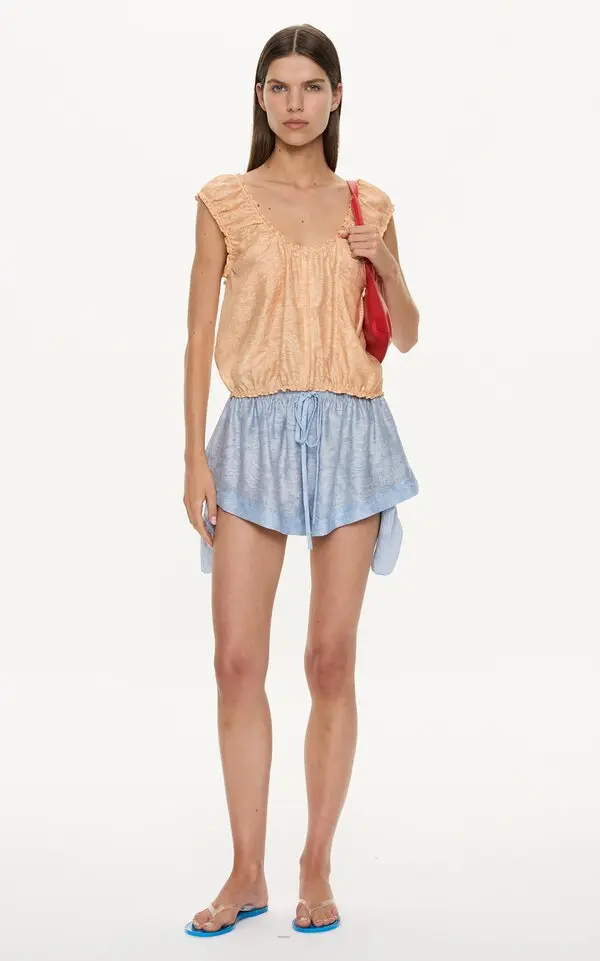 Christopher Esber Light Leak Jacquard Zip Up Top