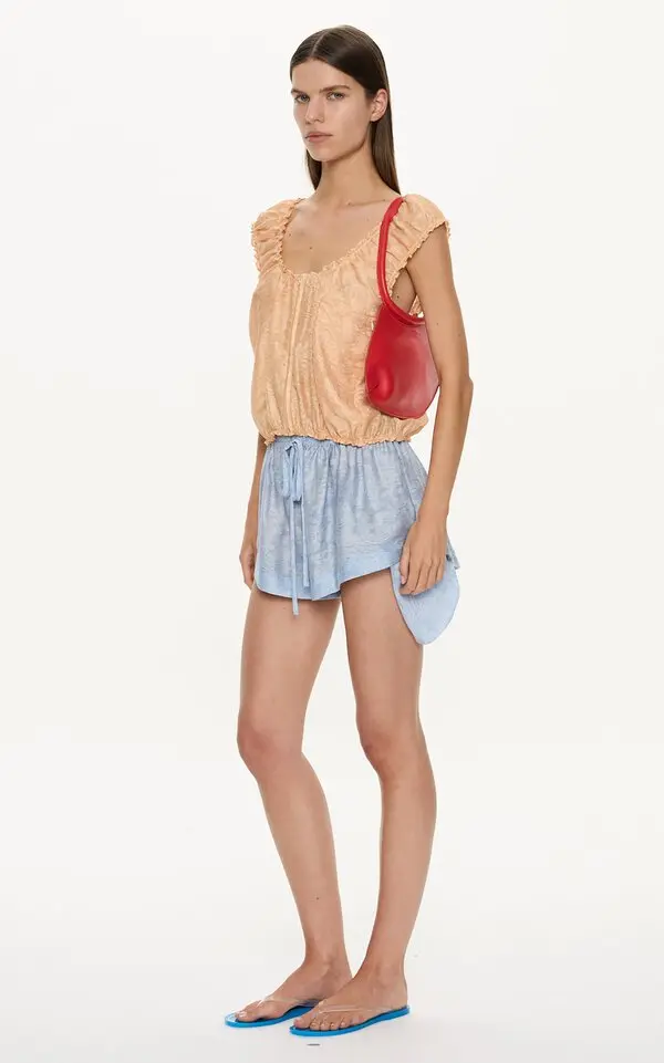Christopher Esber Light Leak Jacquard Zip Up Top