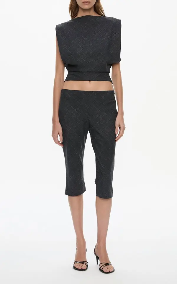 Christopher Esber Banyan Capri Wool Trousers
