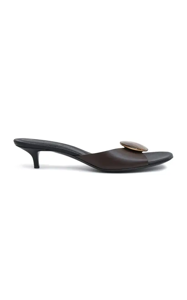 Christopher Esber Aura Quartz Kitten Mule - Brown