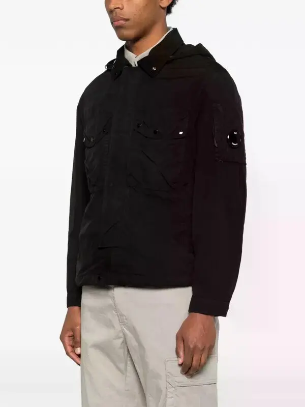 C.P. COMPANY Chest-pocket Hooded Jacket - Black
