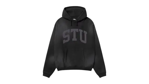 StÜssy Stu Applique Hoodie - Black