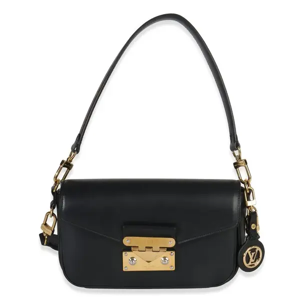 LOUIS VUITTON Calfskin Monogram Swing Bag - Black