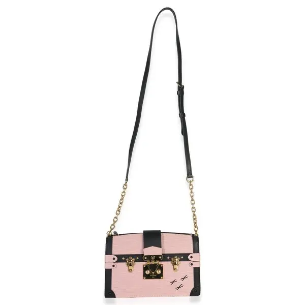 LOUIS VUITTON Rose Ballerine Epi Trunk Clutch - Pink