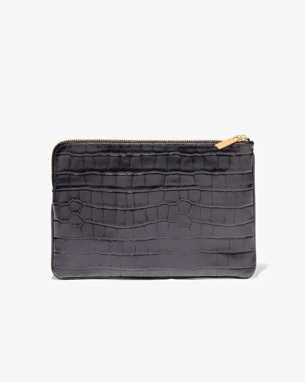 NILI LOTAN Debbie Croc-effect Clutch