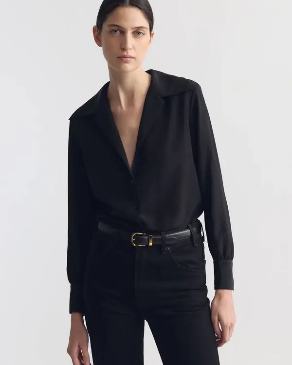 NILI LOTAN Joxe Silk Shirt