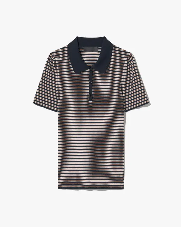 NILI LOTAN Gemmatta Striped Polo