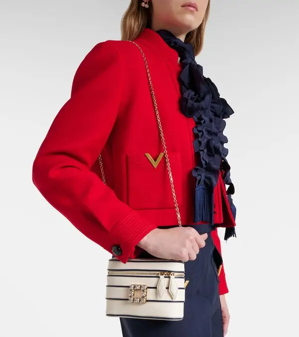ROGER VIVIER Très Vivier Micro Vanity Bag - White