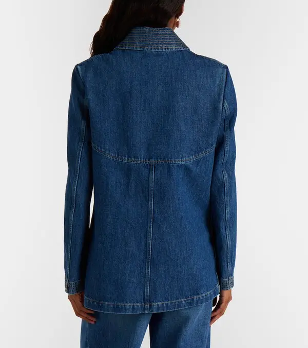 Valentino Garavani Vgold Denim Field Jacket