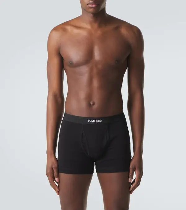 TOM FORD Set Of 2 Cotton-blend Briefs - Multicoloured