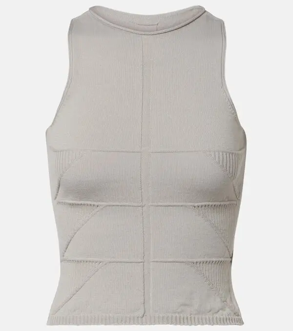 Rick Owens Temple Virgin Wool Tank Top